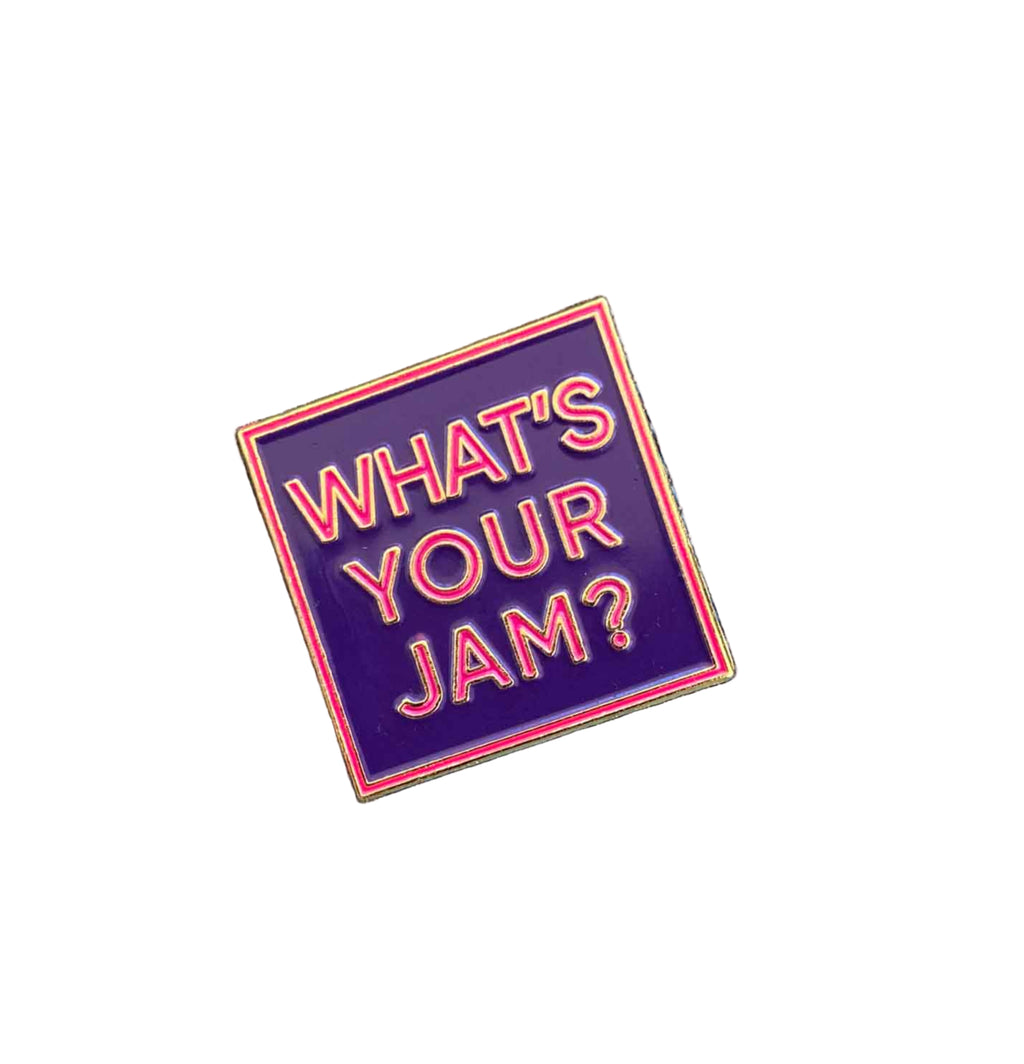What’s Your Jam?: Pink & Purple Enamel Pin – JAMNOLA