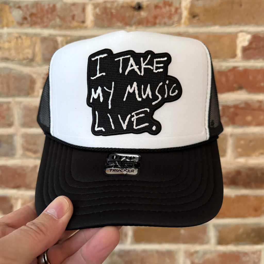 I Take My Music Live Trucker Hat – JAMNOLA